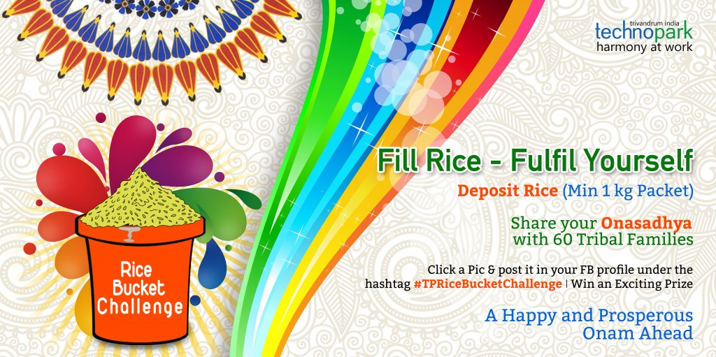 “Rice Bucket Challenge”- an Onam Challenge for Techies
